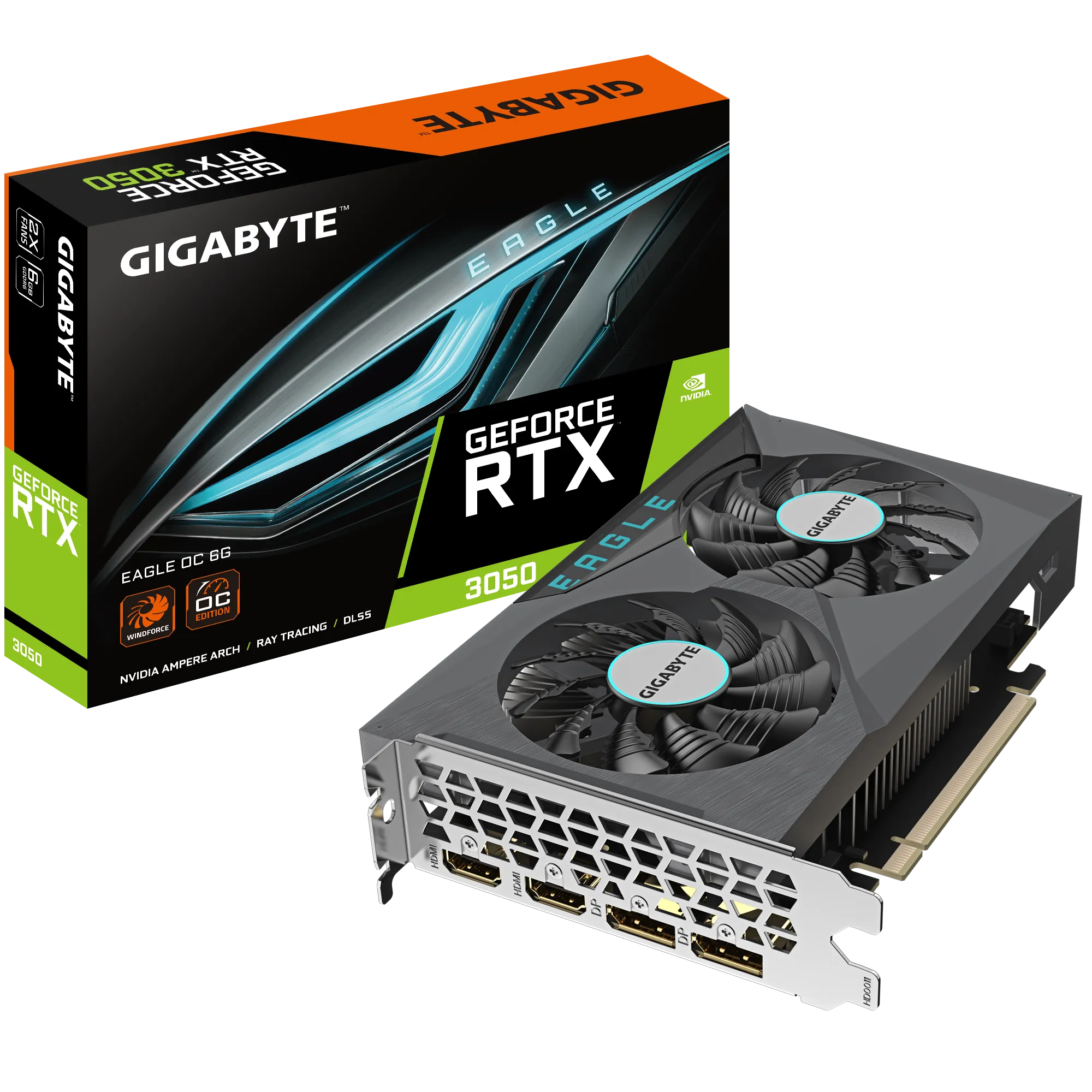 GIGABYTE GEFORCE RTX 3050 EAGLE OC 6GB VGA CARD – iRIG PC